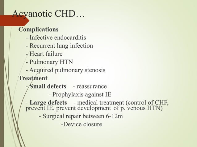 Congenital Heart Disease (CHD)........ppt