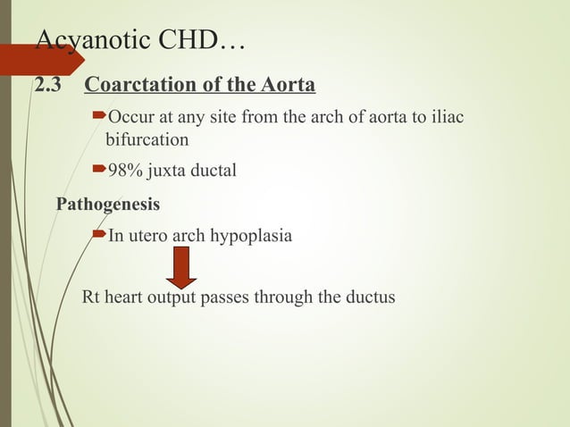 Congenital Heart Disease (CHD)........ppt