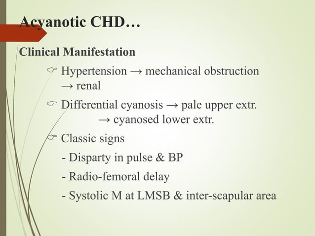 Congenital Heart Disease (CHD)........ppt