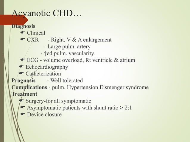 Congenital Heart Disease (CHD)........ppt