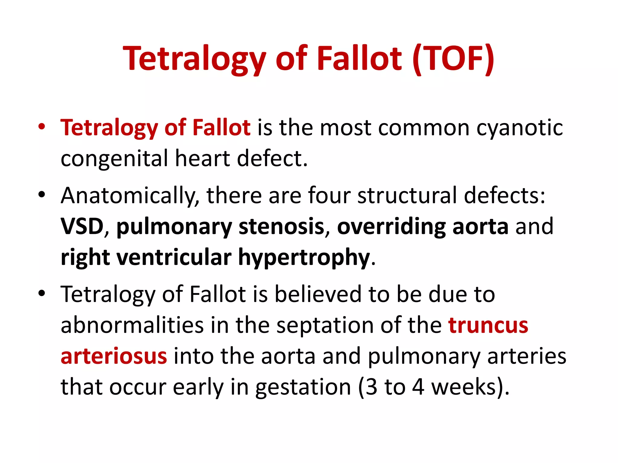 cyanotic and acyanotic Congenital heart disease for undergraduated ...