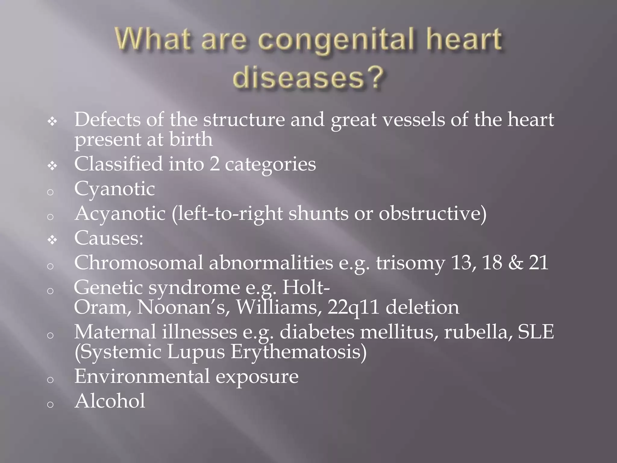 Congenital heart diseases | PPTX | Heart and Cardiovascular Diseases ...