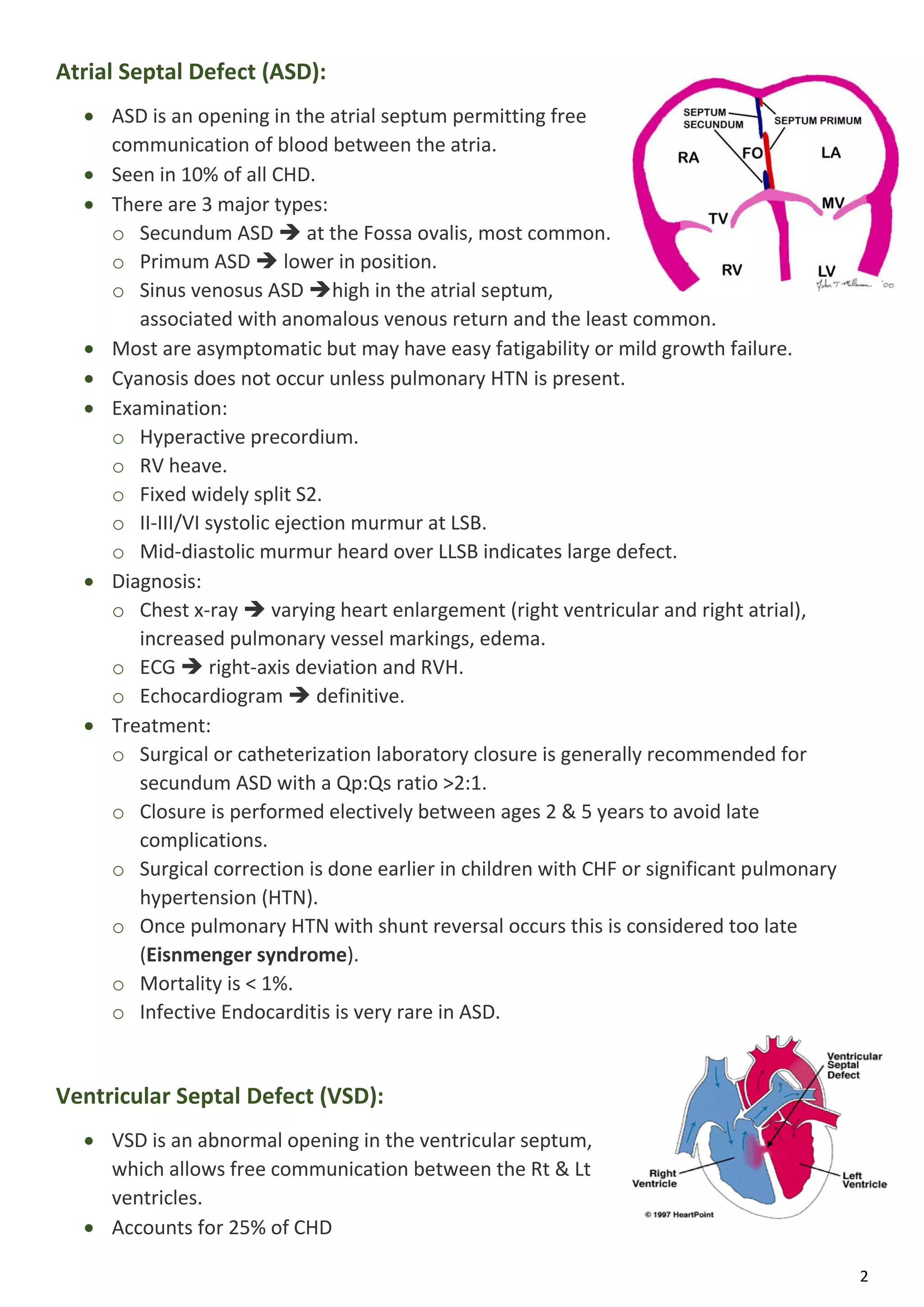 Congenital heart diseases | PDF