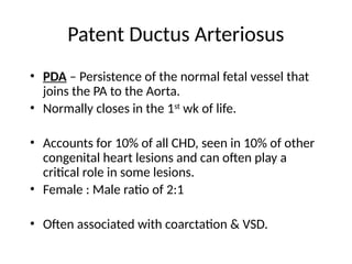 congenital heart diseases presentationrn | PPTX