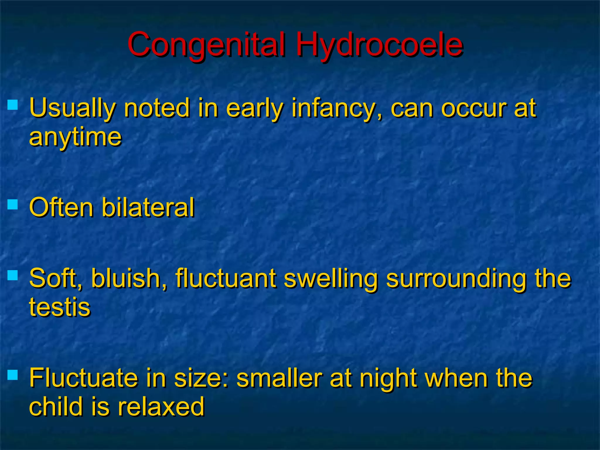 Congenital hernia & hydrocoele | PPT