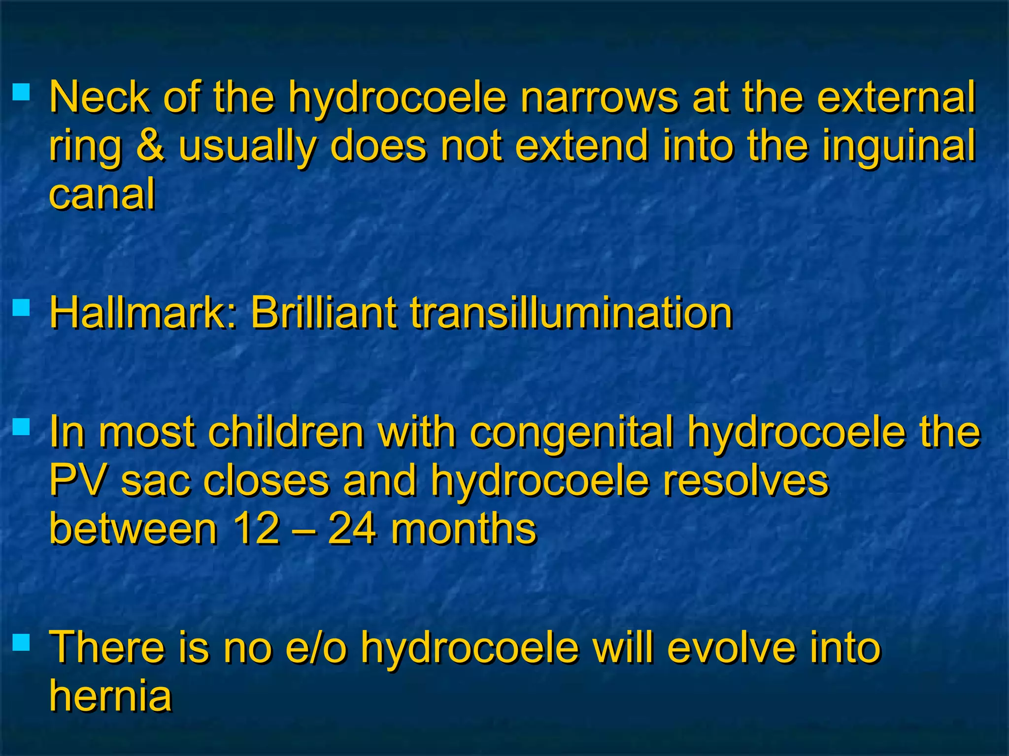 Congenital hernia & hydrocoele | PPT