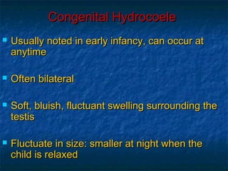 Congenital hernia & hydrocoele | PPT