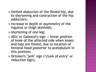 Congenital hip dislocation | PPTX