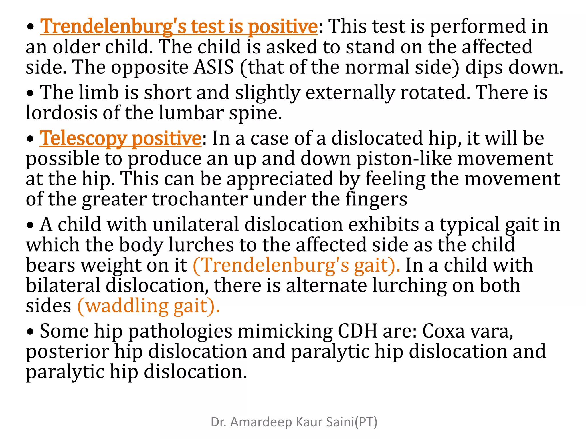 Congenital hip dislocation | PPTX