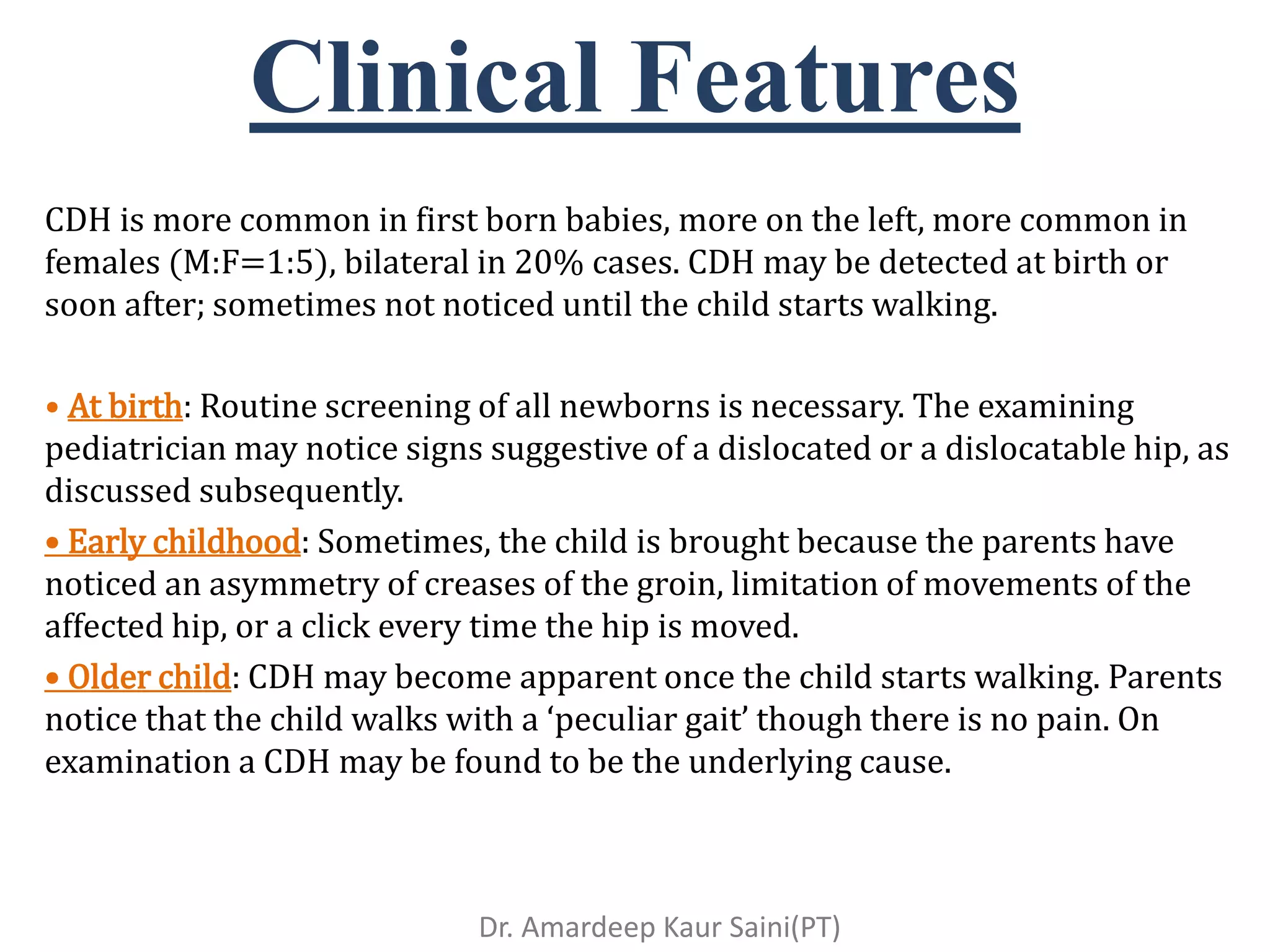 Congenital hip dislocation | PPTX