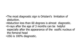 Congenital hip disease | PPTX