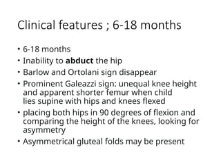 Congenital Hip Dysplasia involving subluxation | PPT
