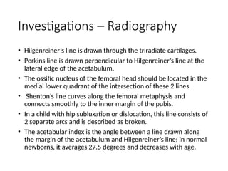 Congenital Hip Dysplasia involving subluxation | PPT