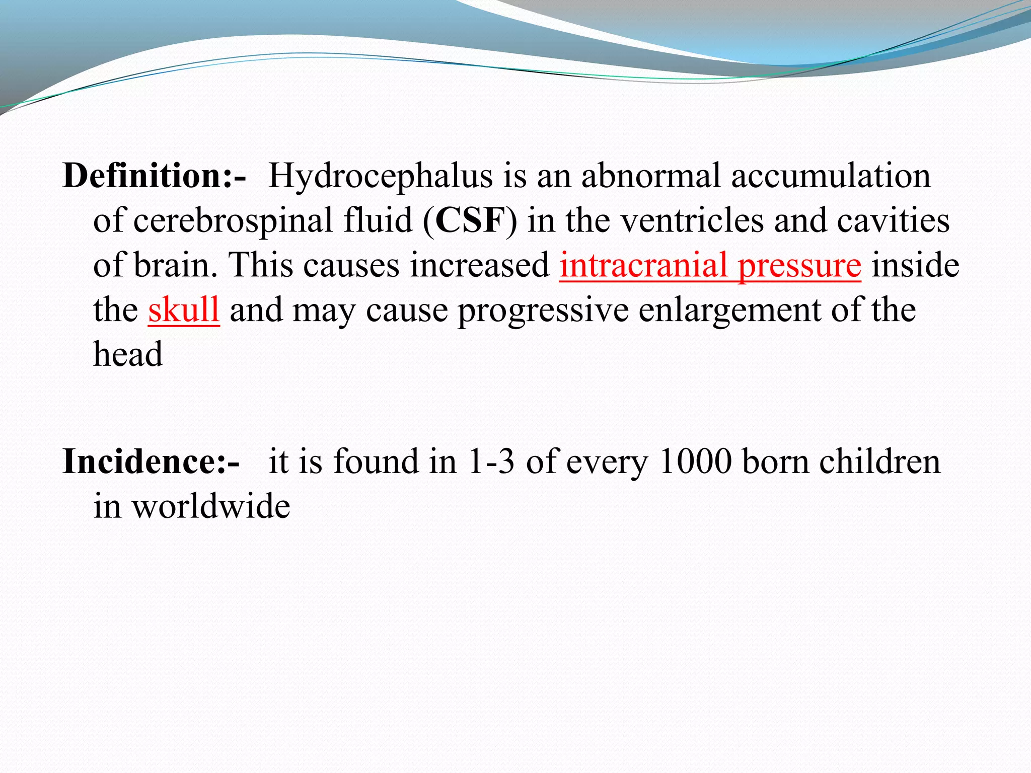 Hydrocephalus | PPTX