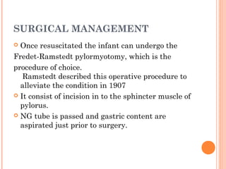 Pyloric Stenosis Surgery