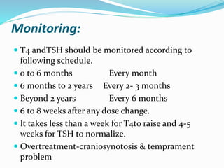 Congenital hypothyroidism | PPTX