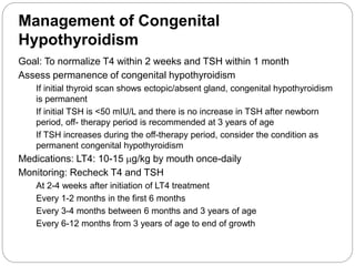 Congenital Hypothyrodism | PPTX