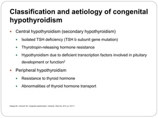 Congenital Hypothyrodism | PPTX