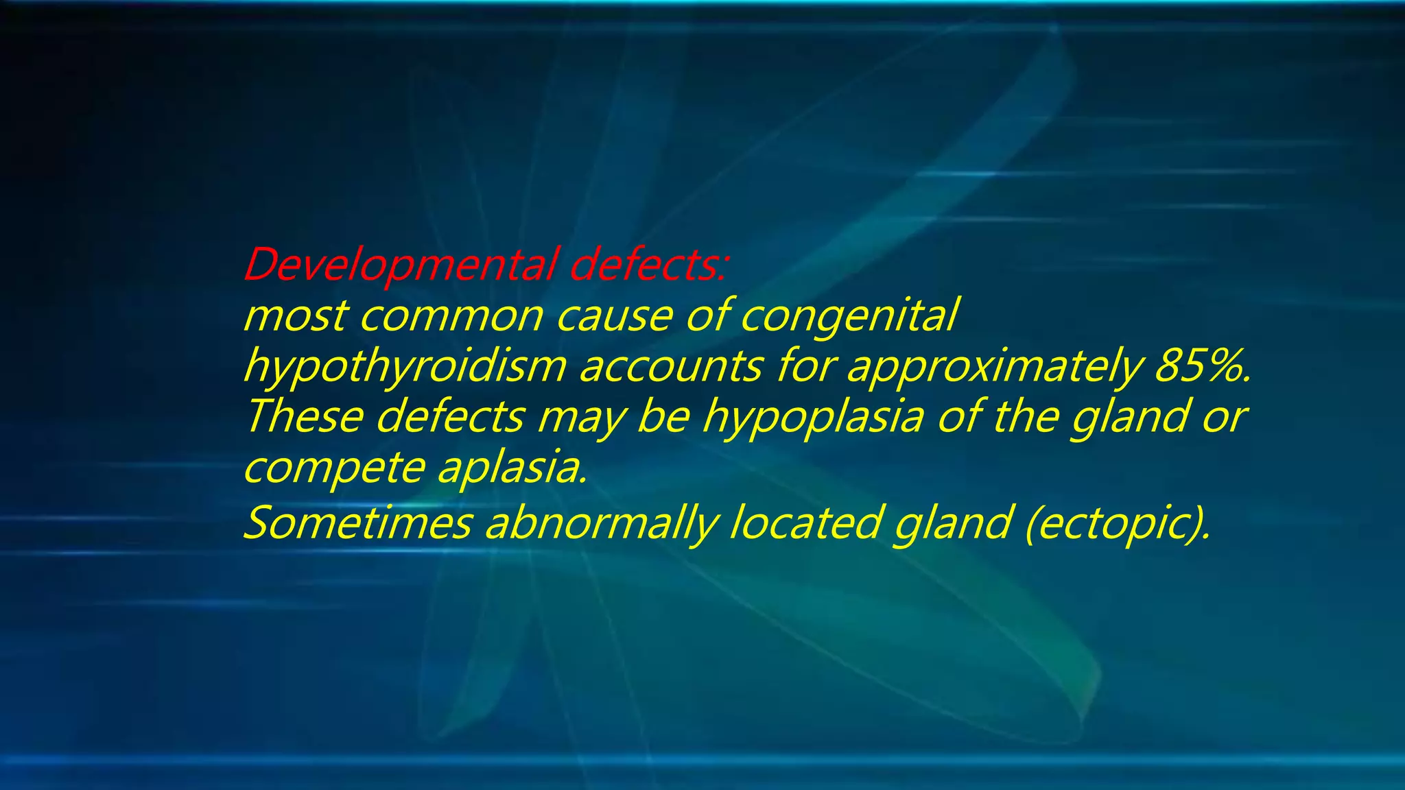 Congenital hypothyroidism MEDICAL STUDENTS level, | PPTX | Thyroid ...