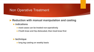 Congenital knee dislocation | PPTX