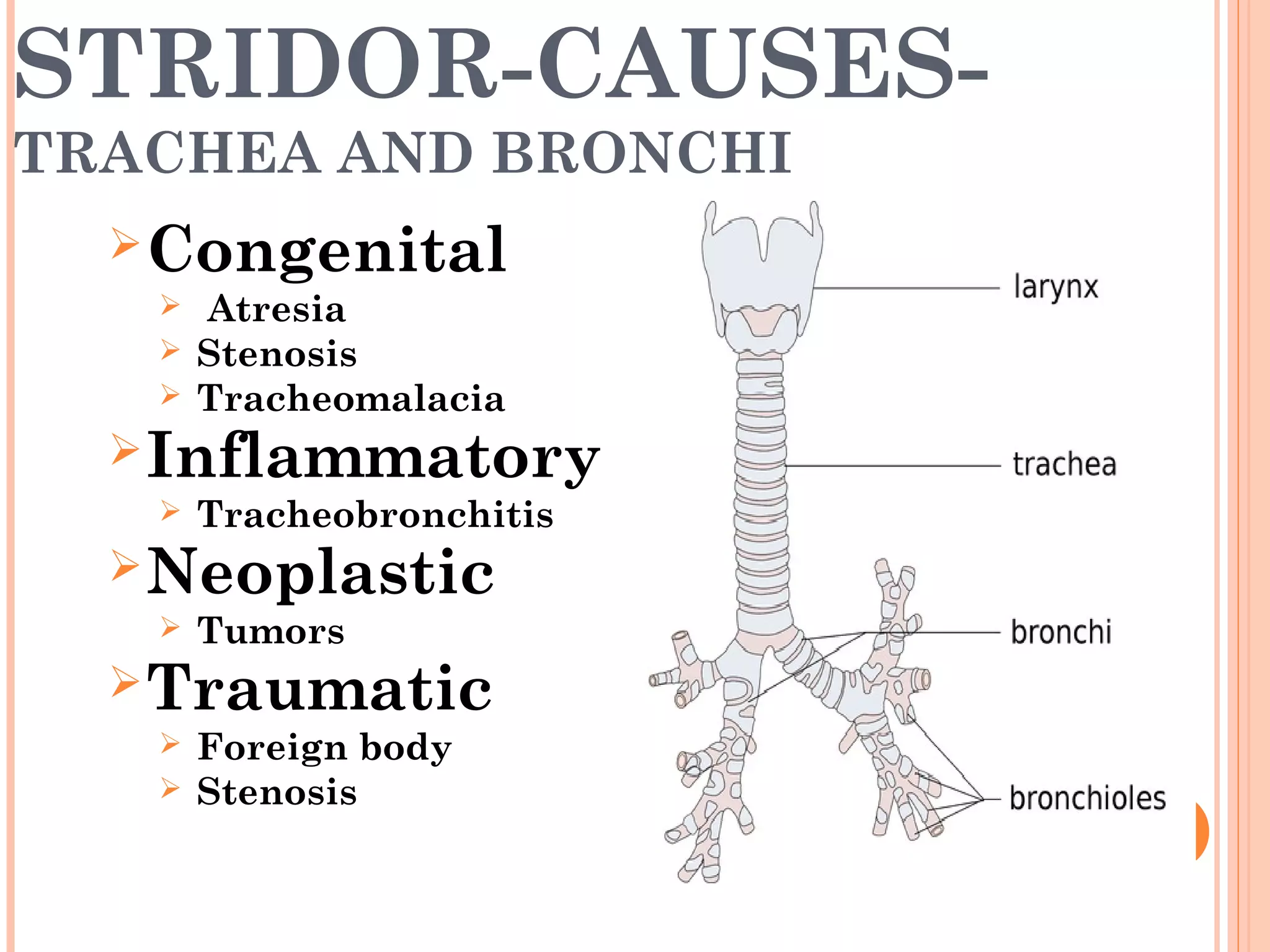Congenital lesions of larynx and stridor management | PPT