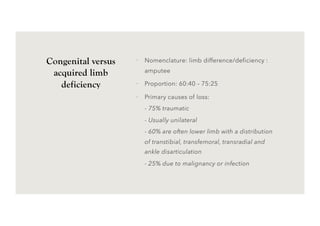 Congenital Limb deficiencies. Physiotherapy for pediatrics.pdf