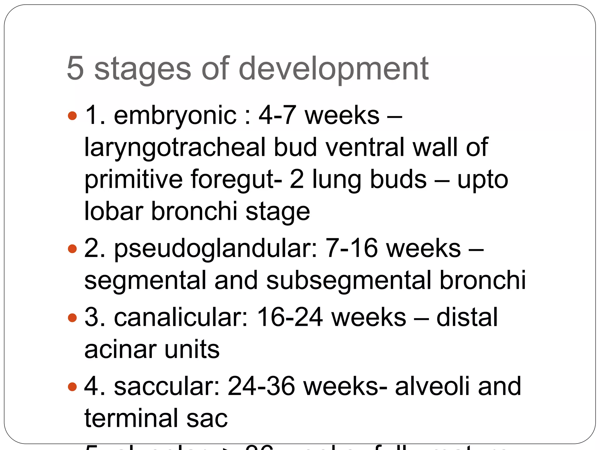 Congenital lung diseases | PPTX