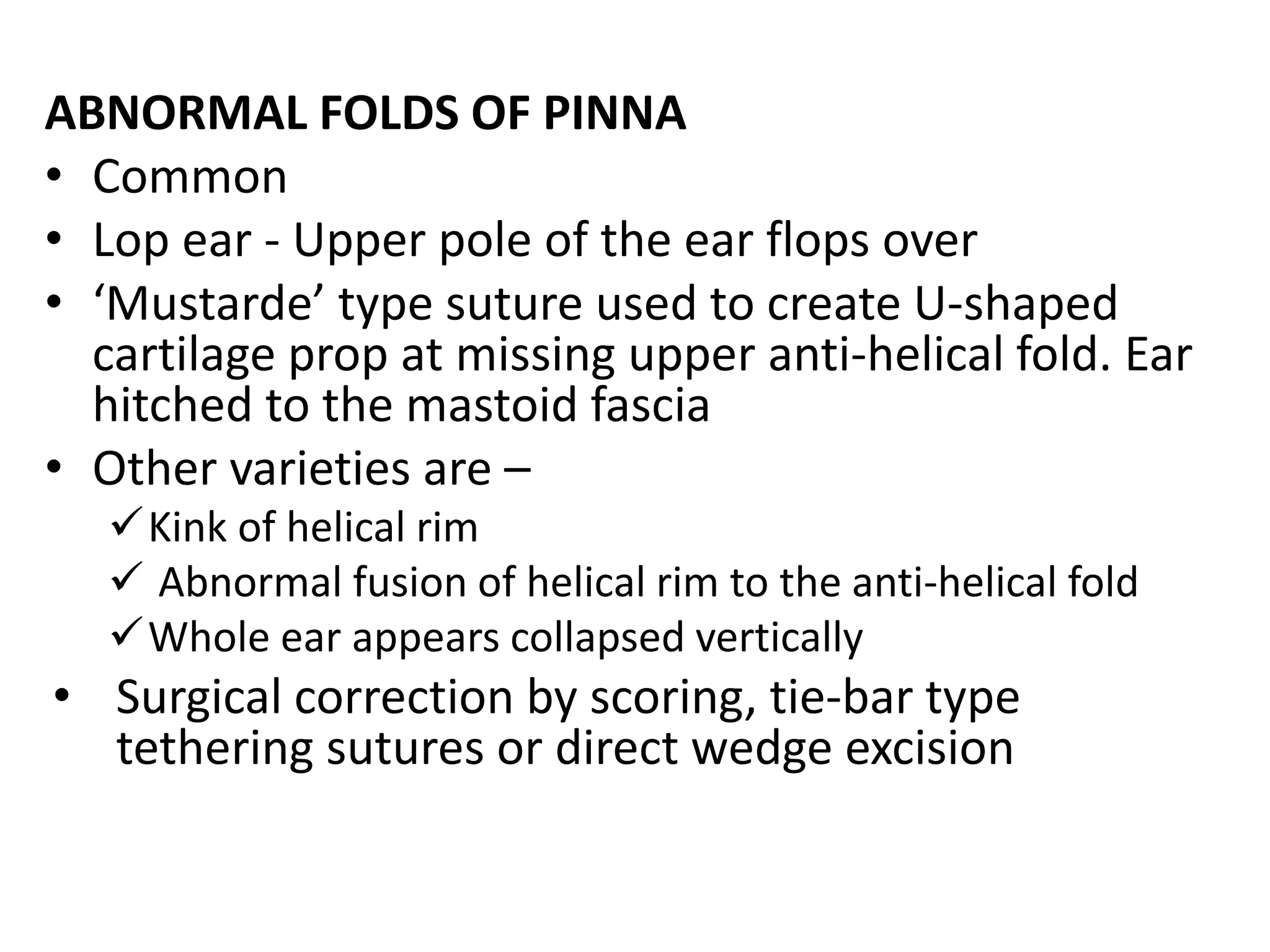 Congenital malformation of external ear and it’s management | PPTX