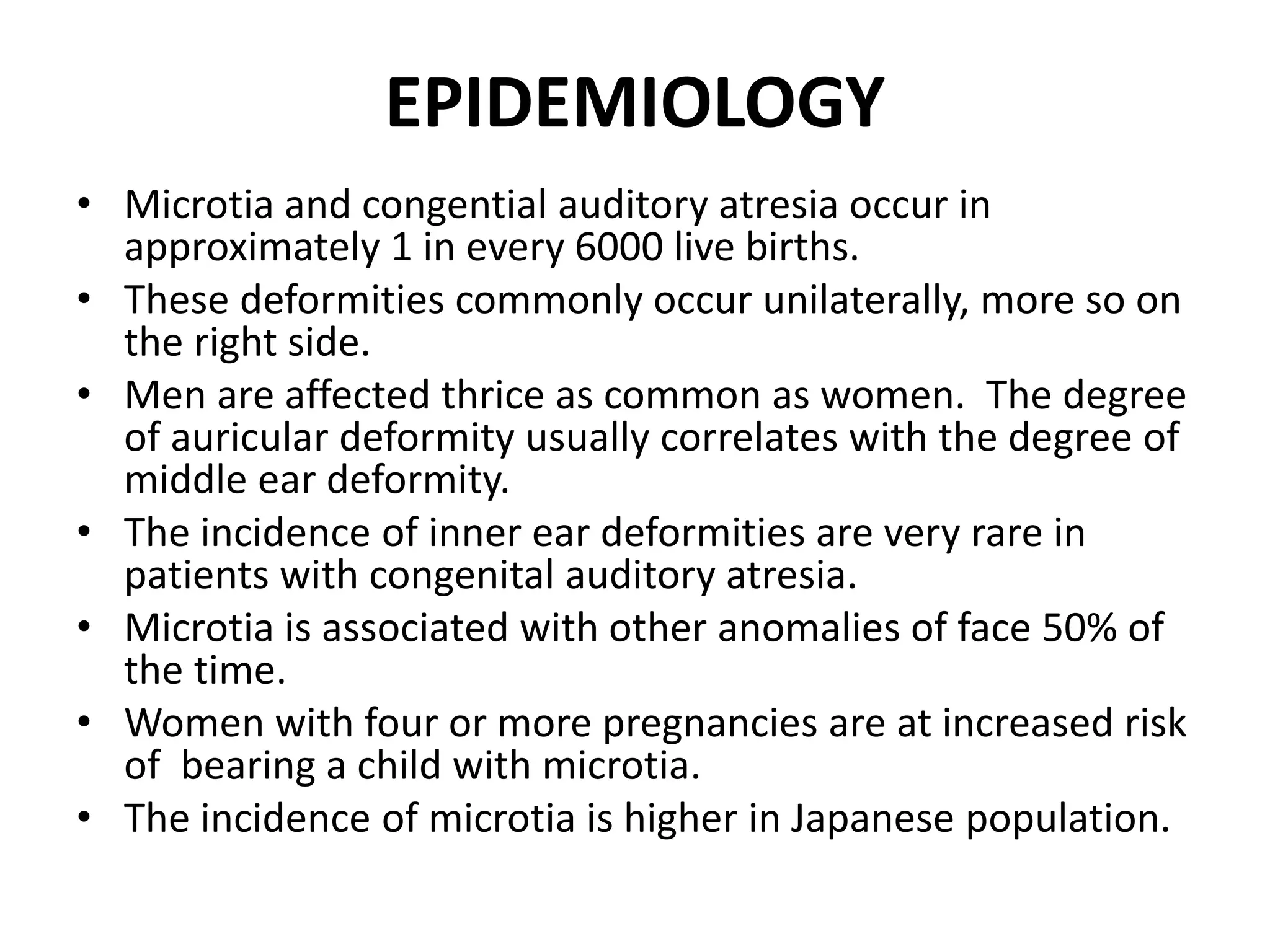Congenital malformation of external ear and it’s management | PPTX