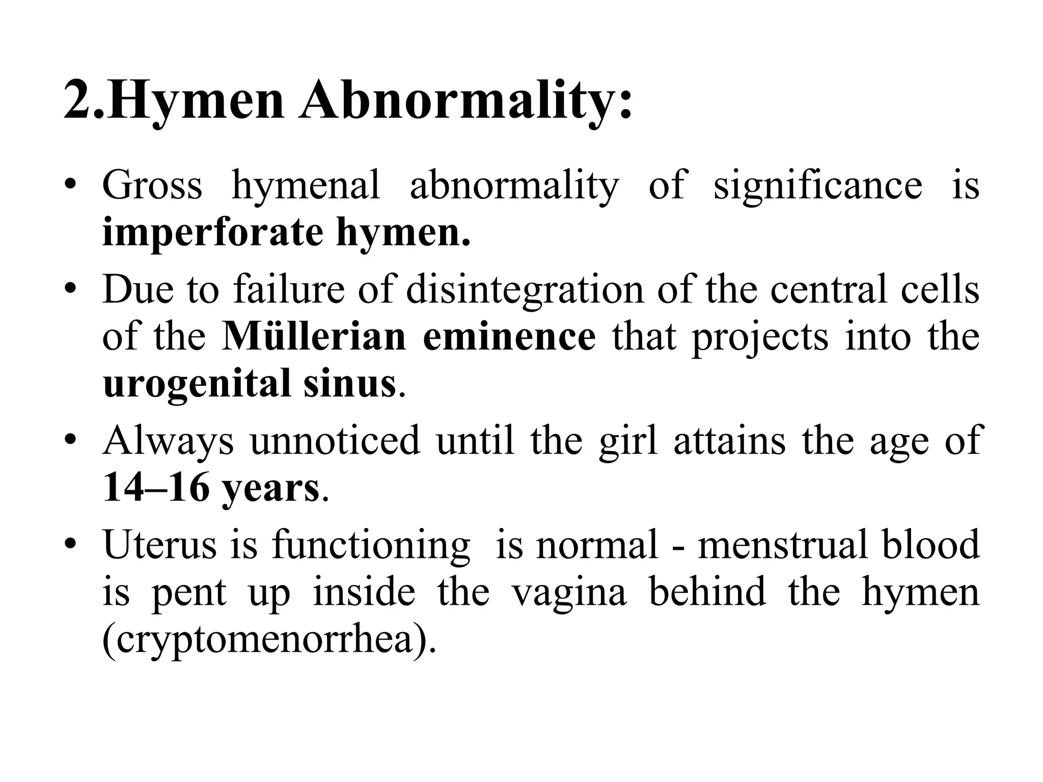 Congenital malformation of female reproductive organ | PPTX