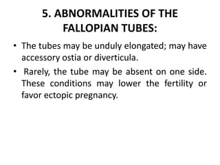Congenital malformation of female reproductive organ | PPTX