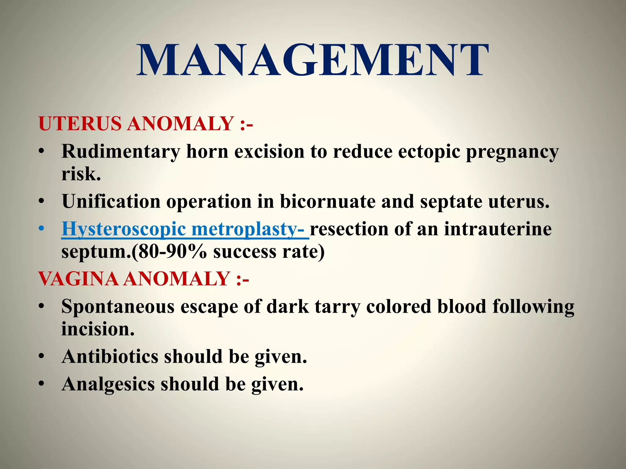 Congenital Malformation Of Uterus And Vagina 2 Pptx