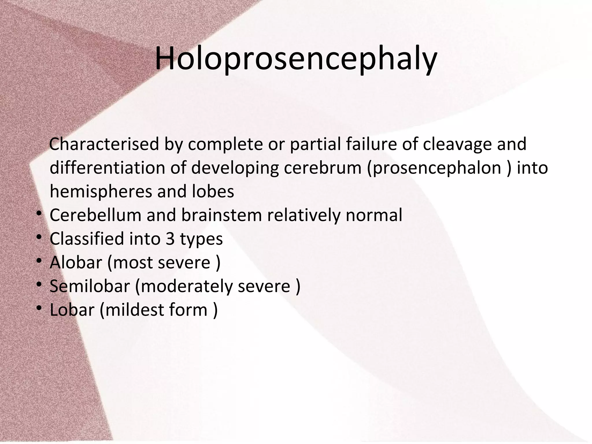 Congenital malformations of brain | PPT