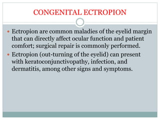 Congenital malformations of eye ear face and neck | PPTX | Eye and ...
