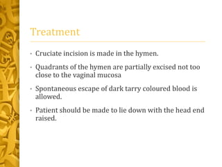 Congenital malformations of female genital tract | PPTX