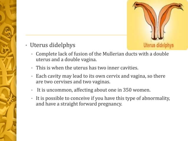 Congenital malformations of female genital tract | PPTX | Infertility ...