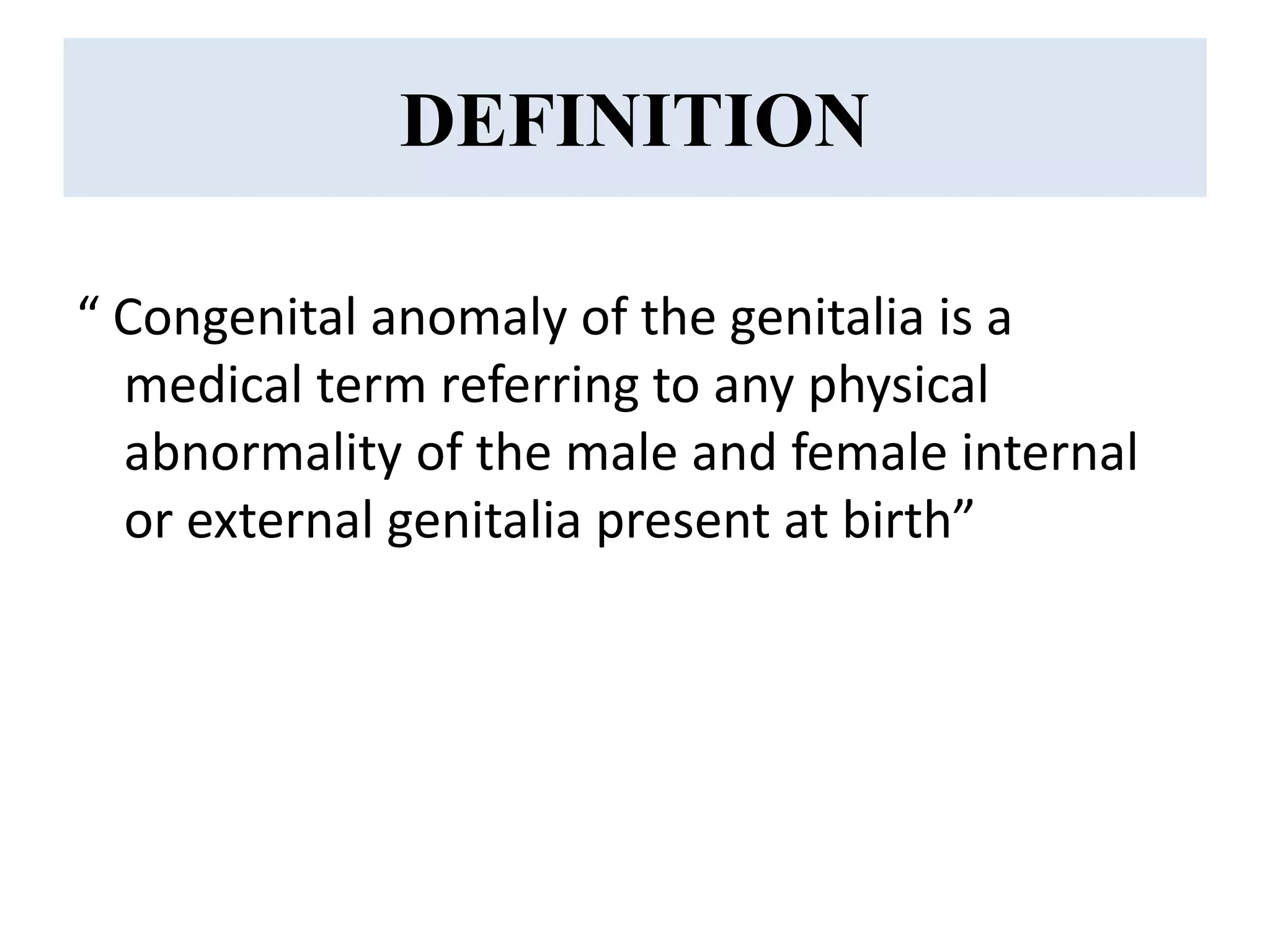 Congenital malformations of female genital tract ppt | PPTX