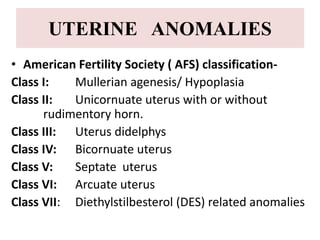 Congenital malformations of female genital tract ppt | PPTX