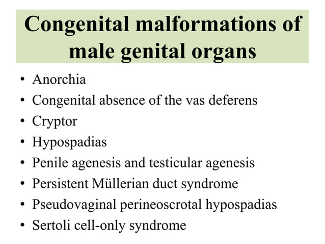 Congenital malformations of genital organs | PPTX