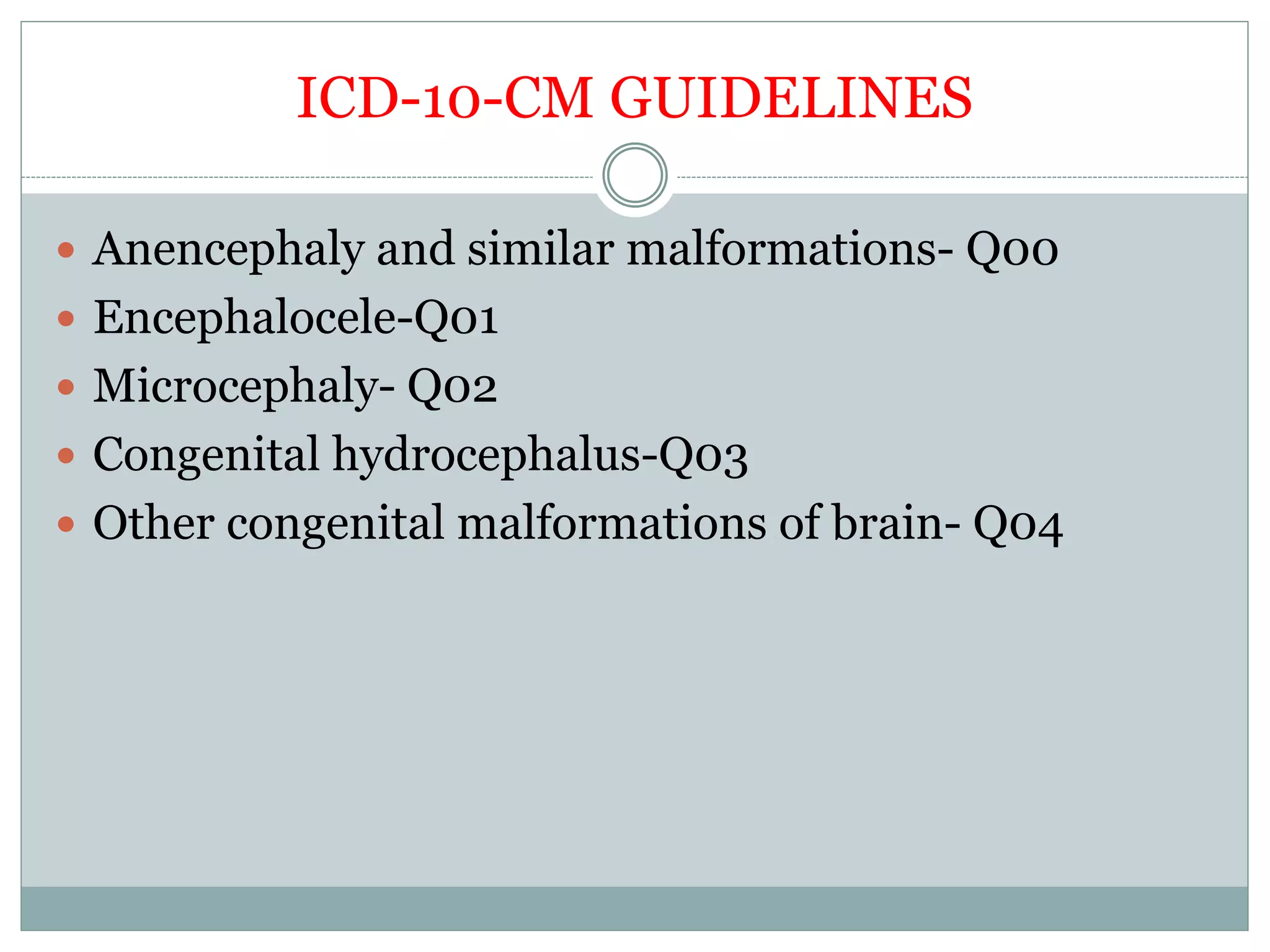 Congenital malformations of the nervous system | PPTX