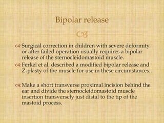 Congenital muscular torticolis | PPTX