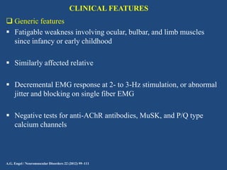 Congenital myasthenic syndrome | PPTX