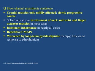 Congenital myasthenic syndrome | PPTX