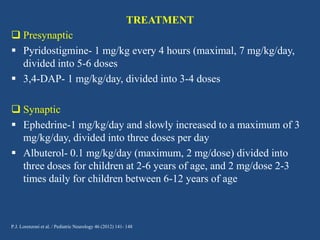 Congenital myasthenic syndrome | PPTX
