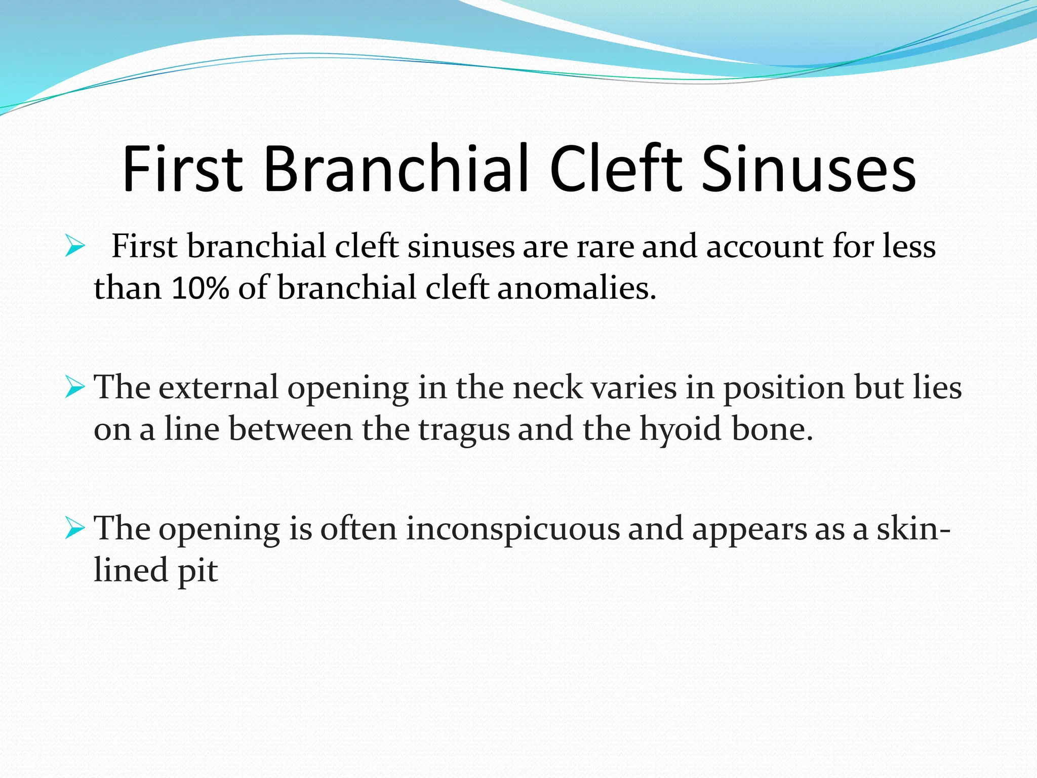 Congenital Sinuses of The Neck and its Etiology | PPTX