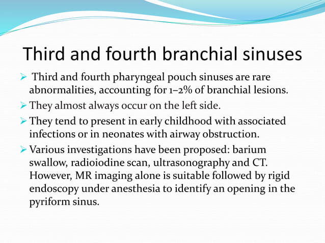 Congenital Sinuses of The Neck and its Etiology | PPTX | Ear, Nose and ...