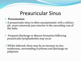 Congenital Sinuses of The Neck and its Etiology | PPTX