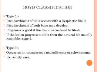 Congenital pseudarthrosis of tibia | PPT