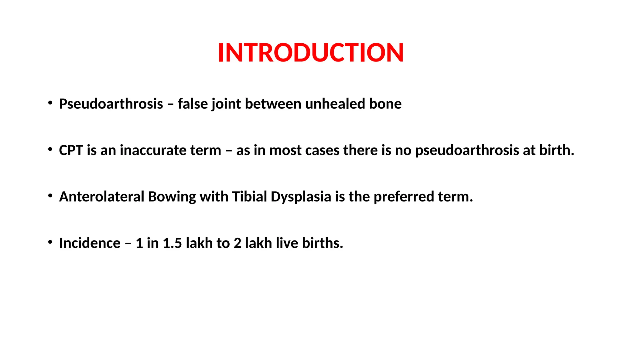 CONGENITAL PSEUDOARTHROSIS TIBIA . pptx | PPTX