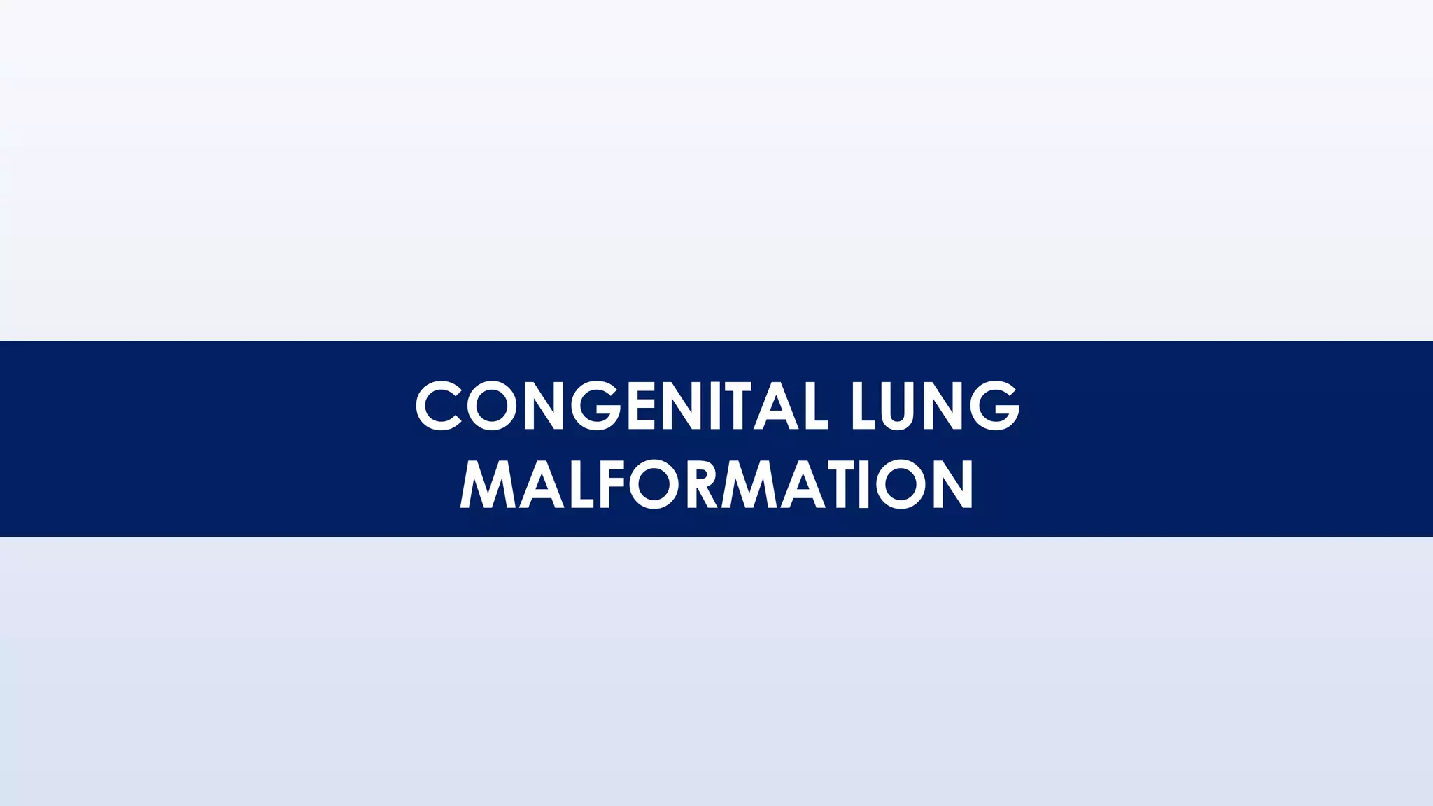 Congenital Lung Malformation Mimics Pneumothorax: An Experience in ...